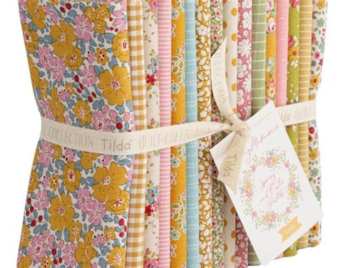 Tilda Creating Memories Spring Fat Quarter Bundle Of 16 Crafting