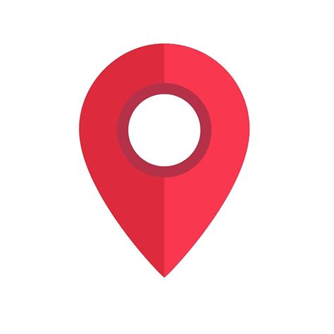Premium Vector Red Map Point Location Pin Isolated From The White Background