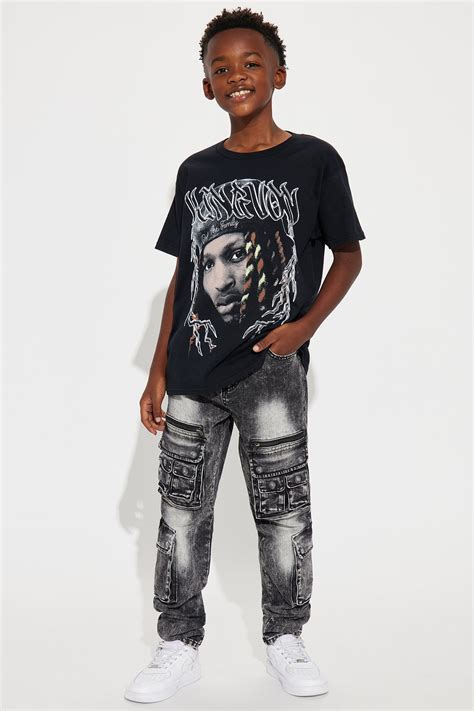 Camiseta Mini King Von Legend Negro Fashion Nova