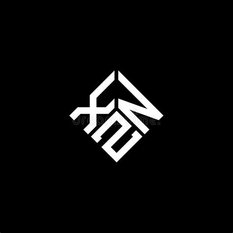 Xzn Letter Logo Design On Black Background Xzn Creative Initials Letter Logo Concept Stock