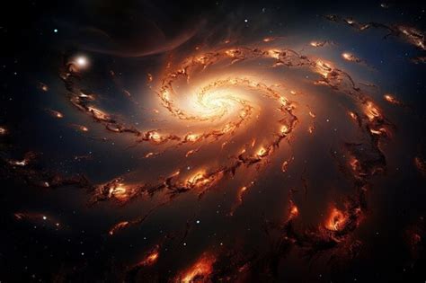 Premium Photo Satellite Galaxies Orbiting A Larger Elliptical Galaxy