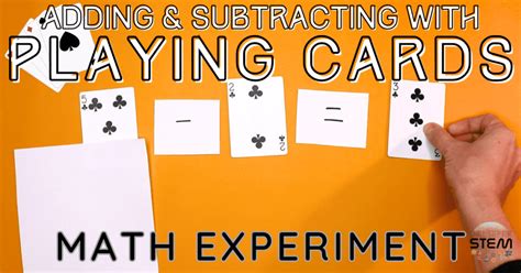 adding and subtracting with playing cards