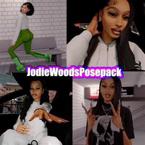 Jodiewoodsposepack By Alazshasims On Patreon Sims 4 Cc Selfie Poses