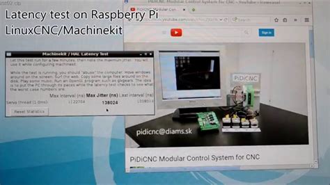 PiDiCNC LinuxCNC Machinekit Latency Test On Raspberry Pi 2 YouTube