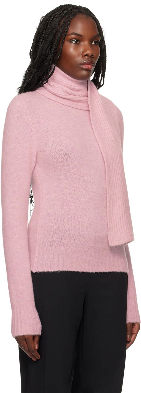 Gimaguas Pink Scarf Turtleneck Gimaguas
