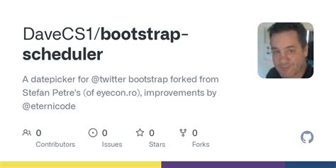 Github Davecs1bootstrap Scheduler A Datepicker For Twitter Bootstrap Forked From Stefan