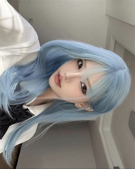 Blue Hair Blue Hair Light Blue Hair Cute Hair Colors