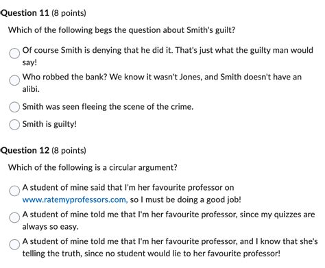 Solved Question 11 8 Points Which Of The Following Begs