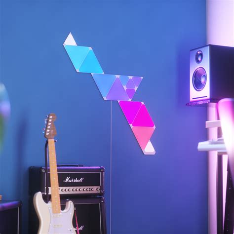 Nanoleaf Shapes Mini Triangles Expansion Pack 10 Panels Nanoleaf Touch Of Modern