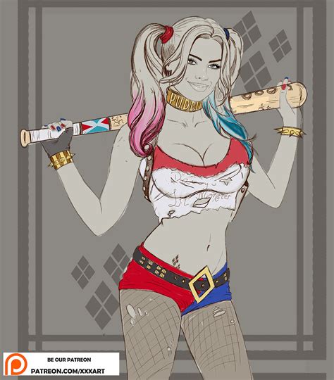 Harley Quinn Suicide Squad Color Scheme By Rzhevskii Hentai Foundry