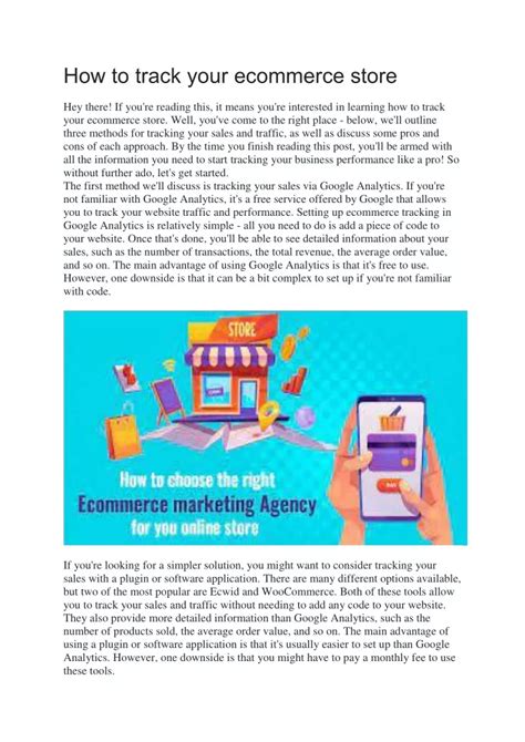 Ppt How To Track Your Ecommerce Store Powerpoint Presentation Free Download Id11516038