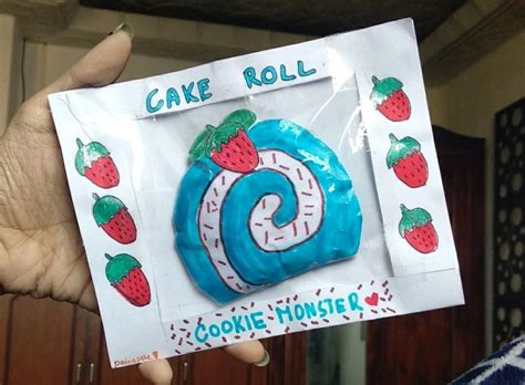 Cookie Monster Cake Roll Paper Squishy в 2022 г Бумажные игры Подростковые поделки Скрепки
