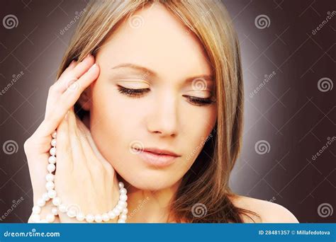 Beautiful Perfect Girl Stock Image Image Of Jewelery 28481357