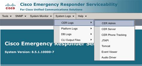 Collecting Log Files In Cisco Emergency Responder 8 X Cisco Community