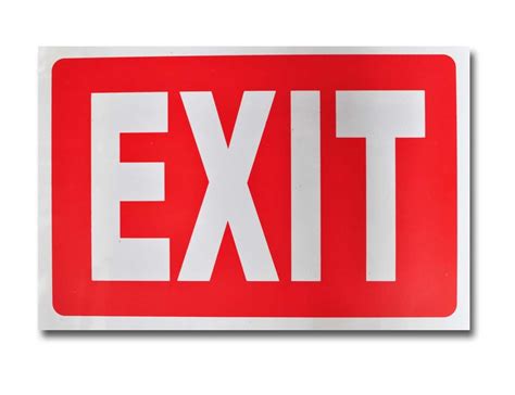 Exit Sign Artofit
