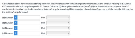 solved a disk rotates about its central axis starting from