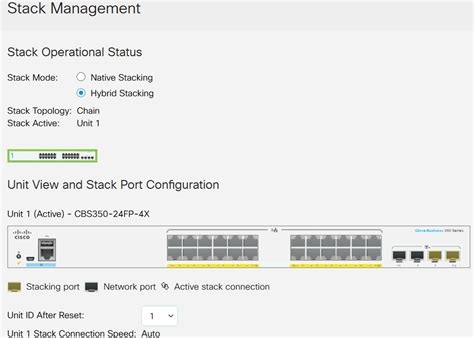 Stack Settings On Cisco Business Series Switches Cisco