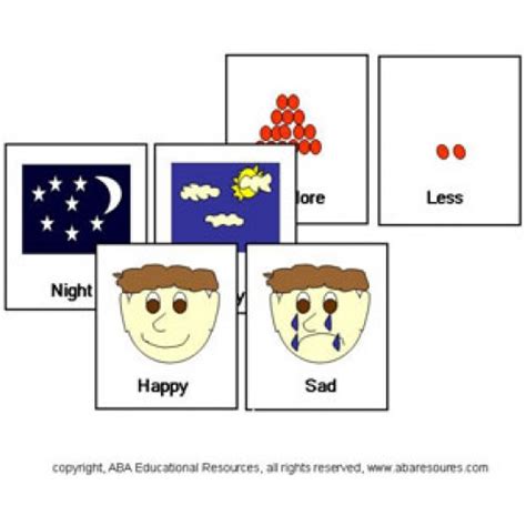 Opposites Aba Resources Autism Aba Free Resources