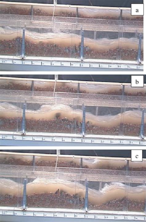 Photograph Sequence Of The Rough Bed Step Formation Process A An