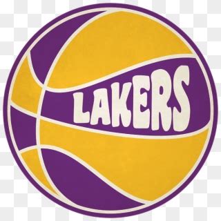 Los Angeles Lakers Retro Circle Clipart Large Size Png Image Pikpng