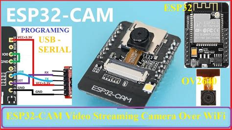 ESP32 CAM Video Streaming Camera Over WiFi Security Camera System For Home IP ESP32