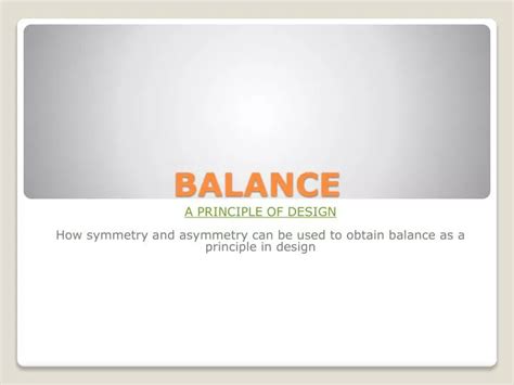 PPT BALANCE PowerPoint Presentation Free Download ID 3709795