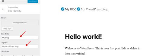 How To Change The WordPress Site Title And Tagline