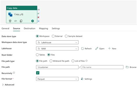 Loading Files From A Folder To Fabric Dwh Using Data Factory Pipeline Small Data And Self Service