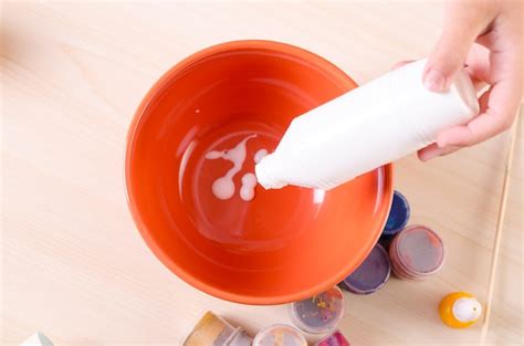 Premium Photo Slime Making Process Girl Making Slime Worldwide Popular Self Made Toy