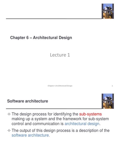 1 chapter 6 architectural design pdf system model view controller