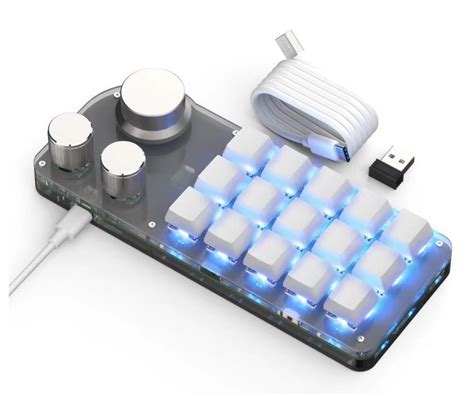 15 Keys 3 Knobs Customizable Keypad Designer Keyboard Drawing Design Gaming Keyboards