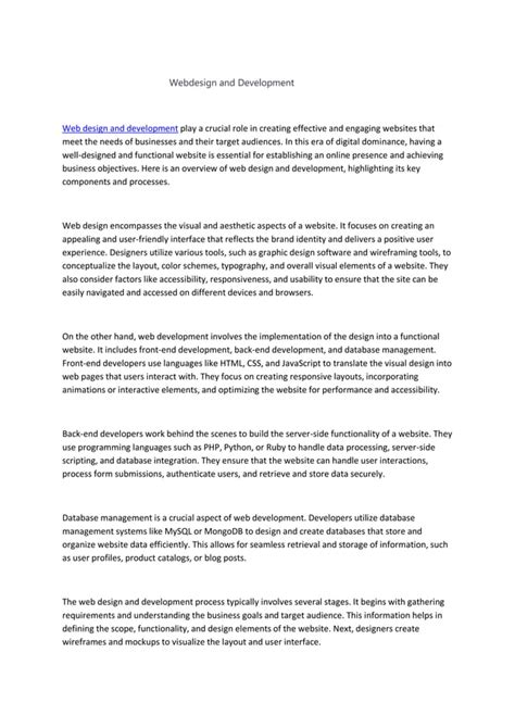 webdesign and development pdf