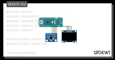 Accelerometer Wokwi Esp32 Stm32 Arduino Simulator