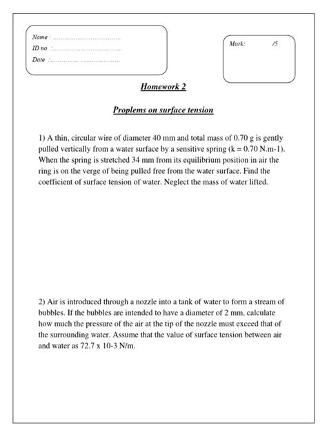 home work 2 surface tension pdf