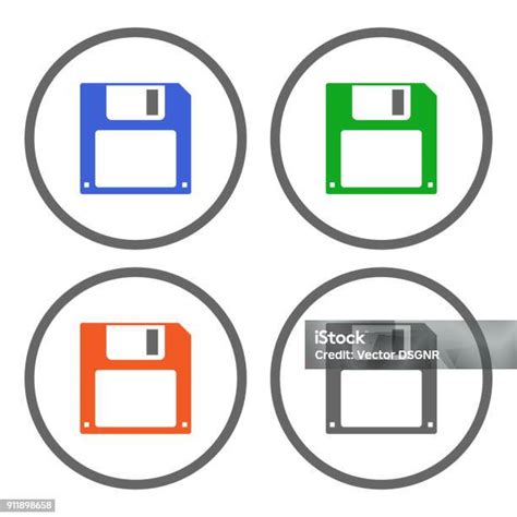다채로운 저장 버튼 아이콘의 집합입니다 프론트 사이드 원에 플로피 디스크의 벡터 0명에 대한 스톡 벡터 아트 및 기타 이미지 0명 개체 그룹 검은색 Istock