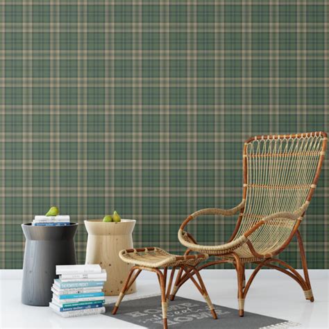 Зеленые обои в клетку decoracion, 300х280см купить на OZON по низкой ...