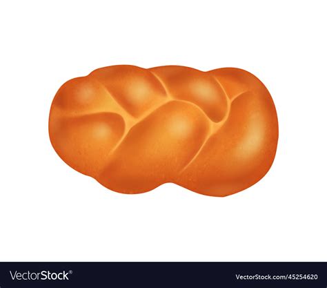 Realistic Bread Plait Royalty Free Vector Image
