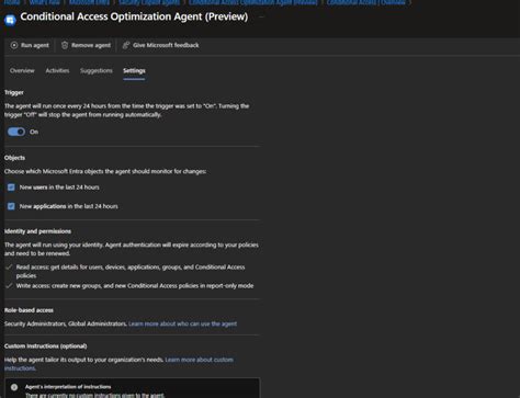 Microsoft Entra Conditional Access Optimization Agent With Microsoft