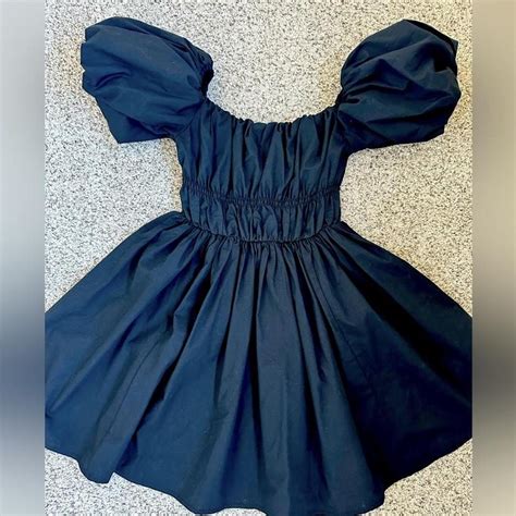 Abercrombie And Fitch Black Puff Sleeve Dress Size Depop