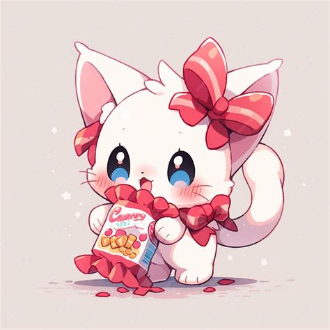 Premium Photo Cute Cat With Candy