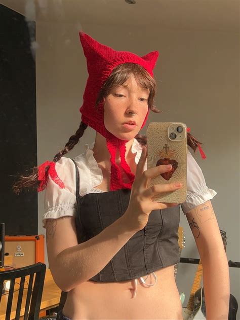 Pattern For An Adult Knitted Devil Hat Halloween Horn Hat That Ties
