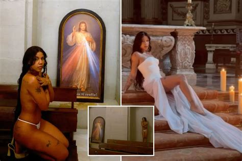 Female Rapper Tokischa Slammed For Posing Naked In Church For Very