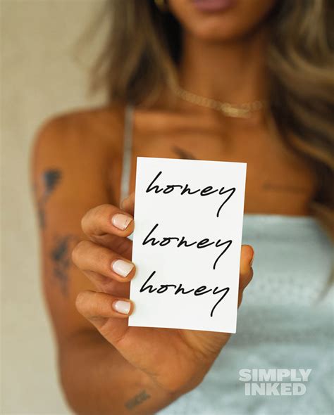 Honey Temporary Tattoo Simply Inked