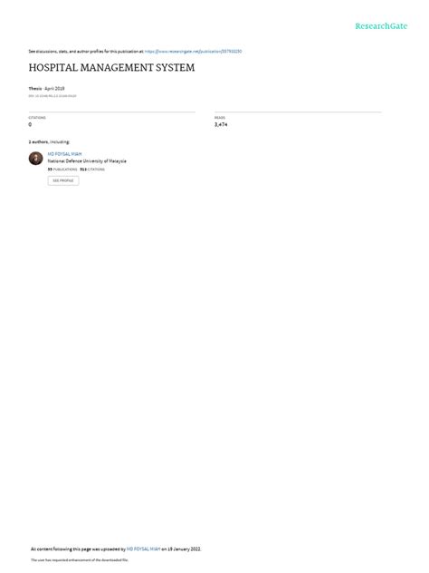 Hospitalmanagementsystem Pdf Php Records Management