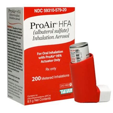 Proair Hfa Inhalation Aerosol Albuterol Sulfate Latest Price