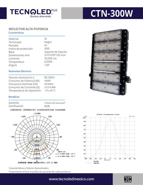 Tecnoled Reflector Ctn 300w