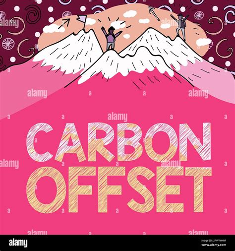 Conceptual Caption Carbon Offset Internet Concept Reduction In