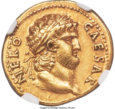 Aureus Nero Avgvstvs Germanicvs Victory Imperio Romano 27 A C
