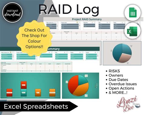 Stakeholder Map Risk Log Excel Bundle Project Management RAID Engagement Planner With
