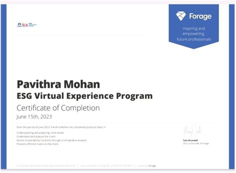 Tcs Forage Tataconsultancyservices Share Experience Pavithra Mohan